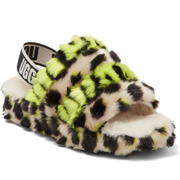 UGG | Shoes | Ugg Fluff Yeah Animalia Slingback Sandal | Poshmark